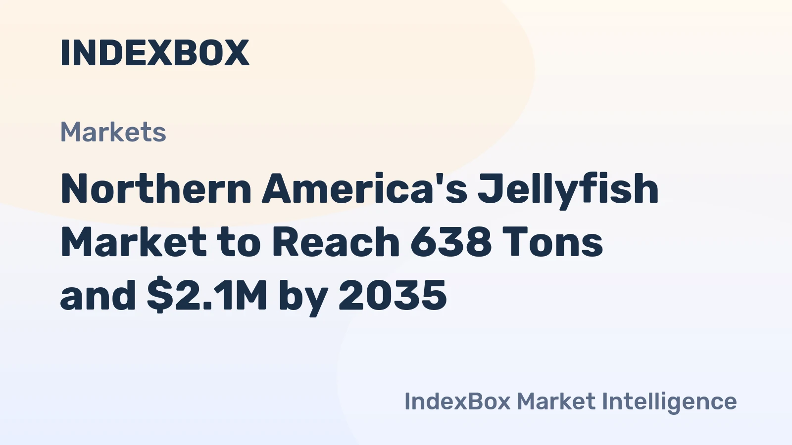 Northern America's Jellyfish Market to Reach 638 Tons and $2.1M by 2035