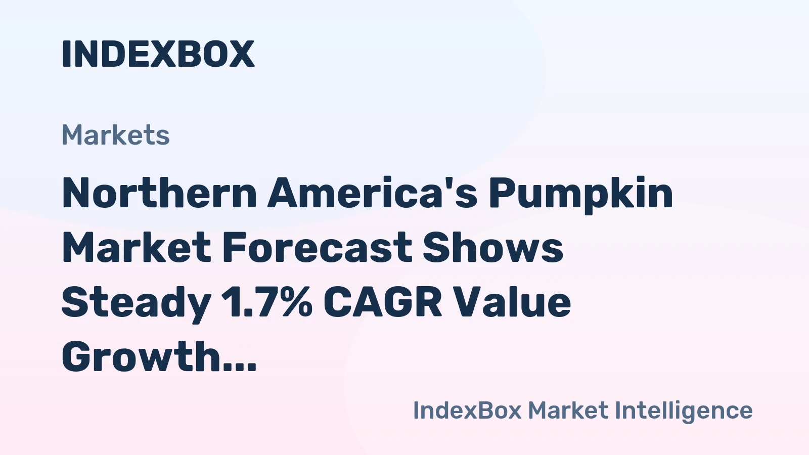 Northern America's Pumpkin Market Forecast Shows Steady 1.7% CAGR Value Growth Through 2035