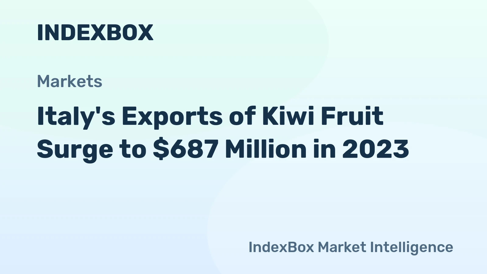 Italy's Exports of Kiwi Fruit Surge to $687 Million in 2023