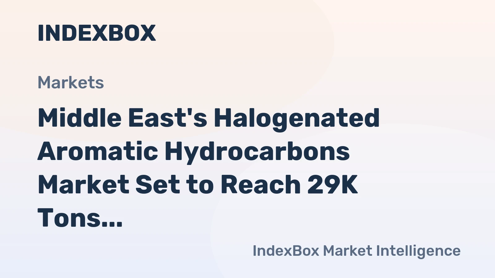 Middle East's Halogenated Aromatic Hydrocarbons Market Set to Reach 29K Tons and $221M by 2035