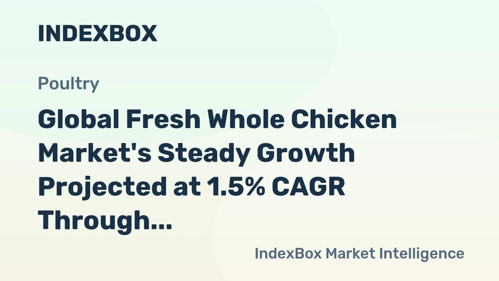 Global Fresh Whole Chicken Market's Steady Growth Projected at 1.5% CAGR Through 2035