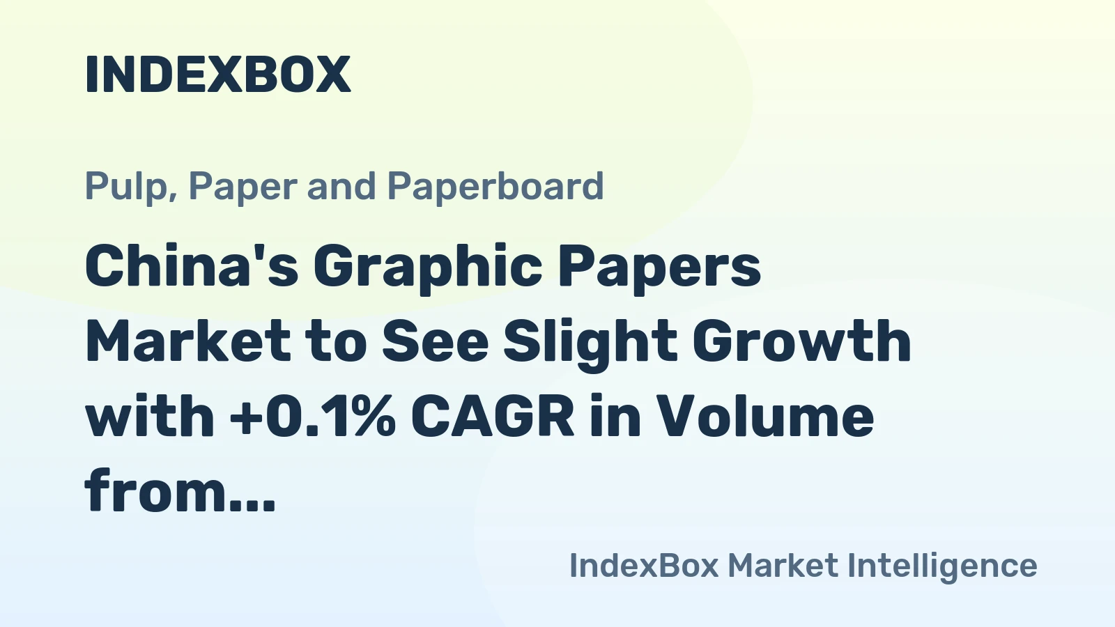 China's Graphic Papers Market to See Slight Growth with +0.1% CAGR in Volume from 2024 to 2035