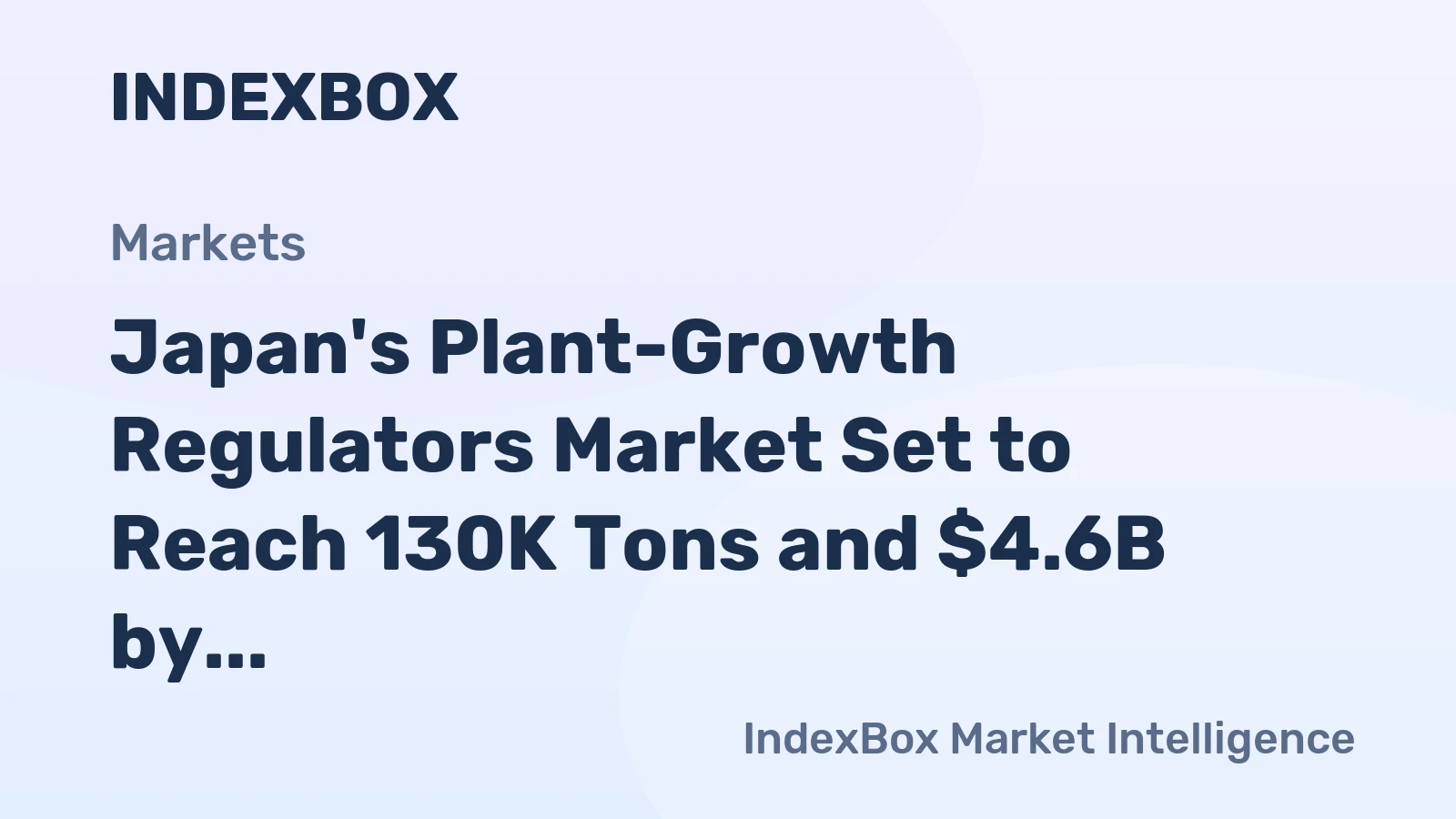 Japan's Plant-Growth Regulators Market Set to Reach 130K Tons and $4.6B by 2035