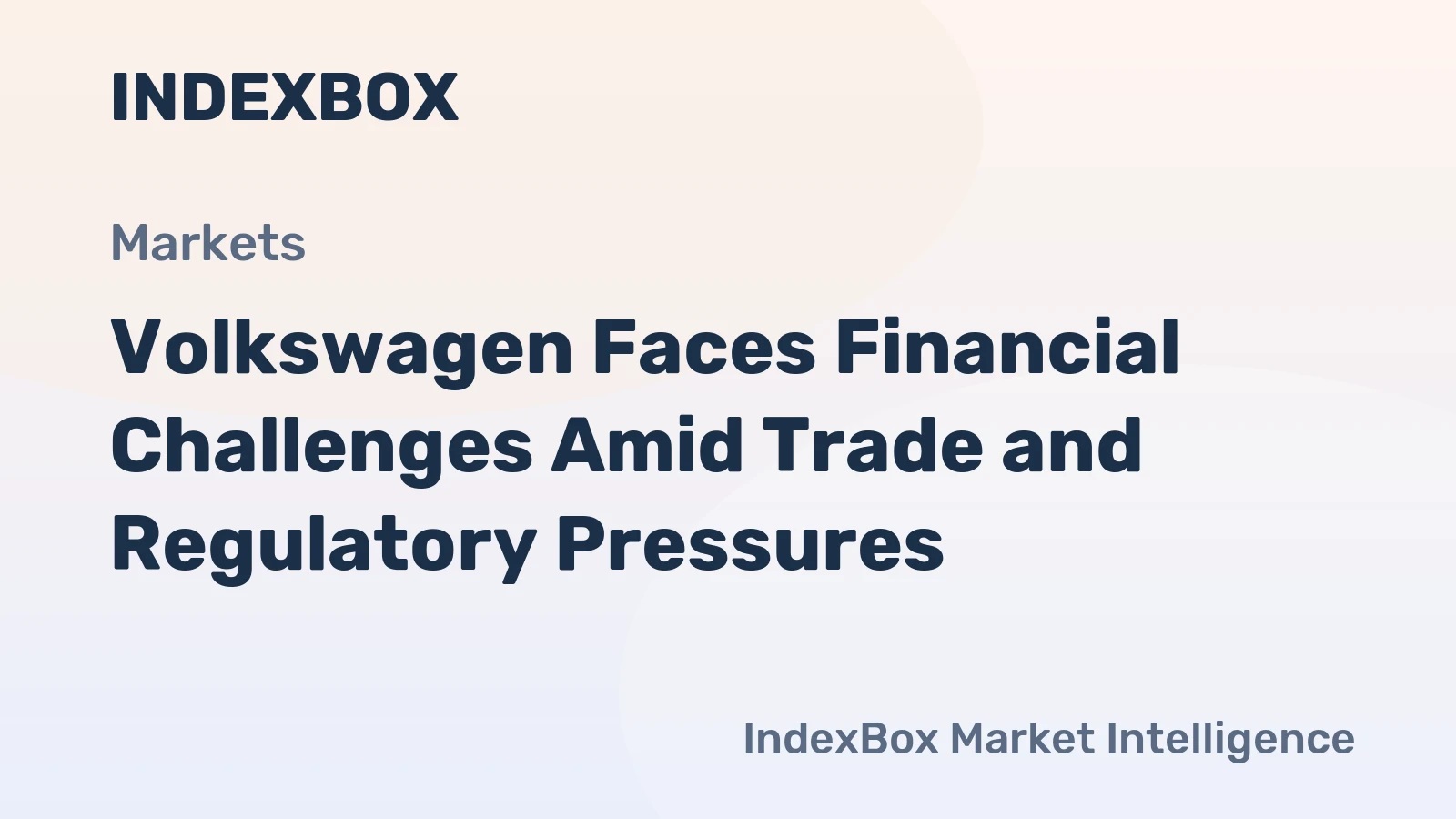 Volkswagen Faces Financial Challenges Amid Trade and Regulatory Pressures