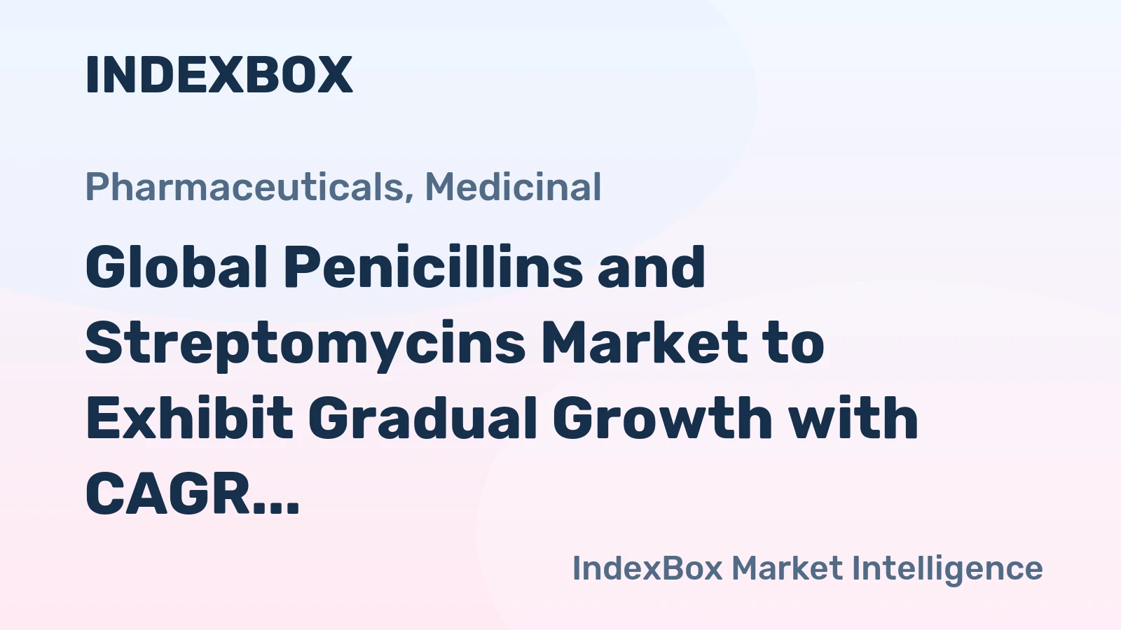 Global Penicillins and Streptomycins Market to Exhibit Gradual Growth with CAGR of +1.3%, Reaching $15.4B by 2035