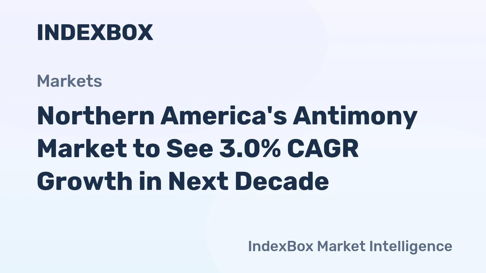 Northern America's Antimony Market to See 3.0% CAGR Growth in Next Decade