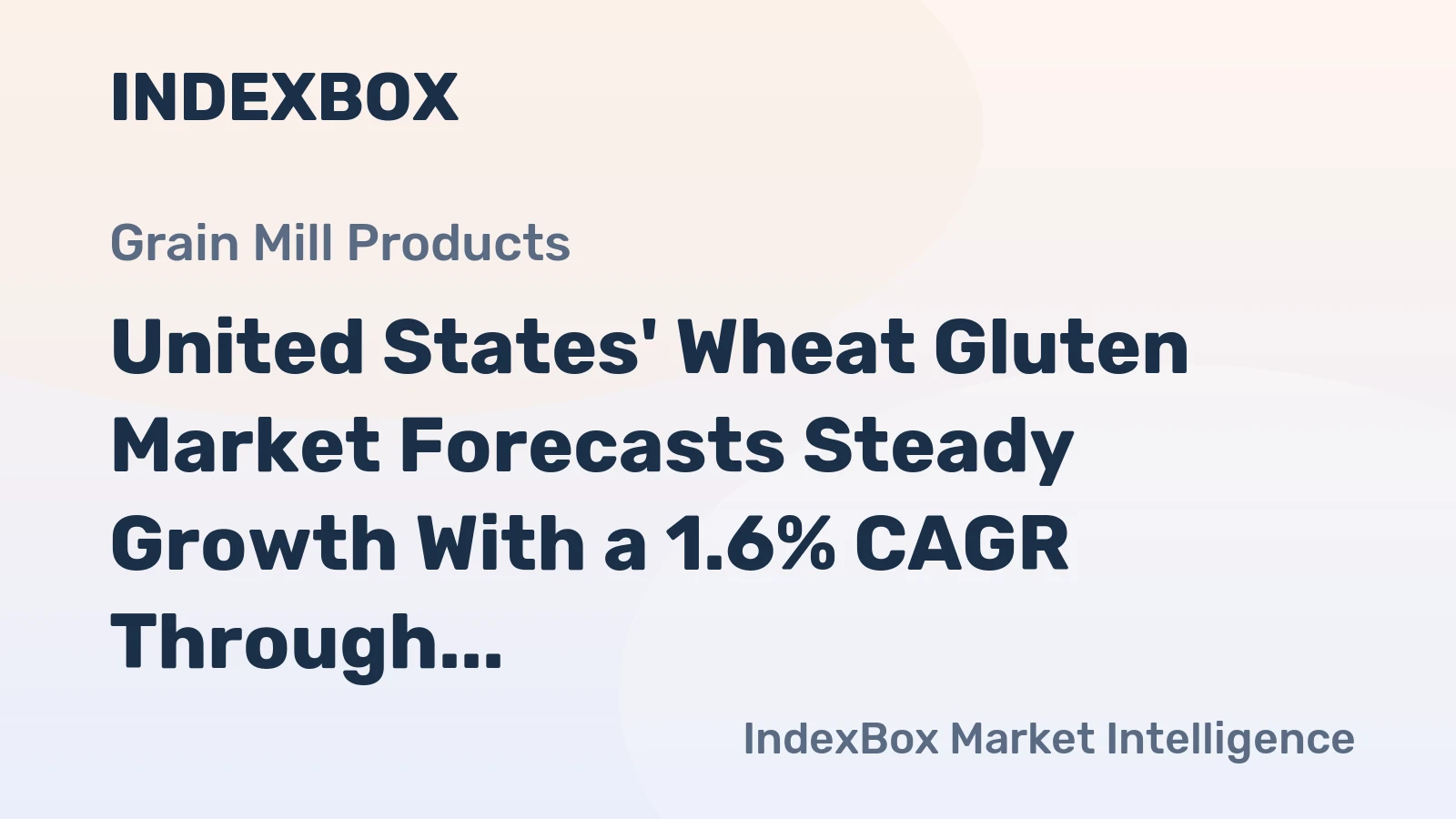 United States' Wheat Gluten Market Forecasts Steady Growth With a 1.6% CAGR Through 2035