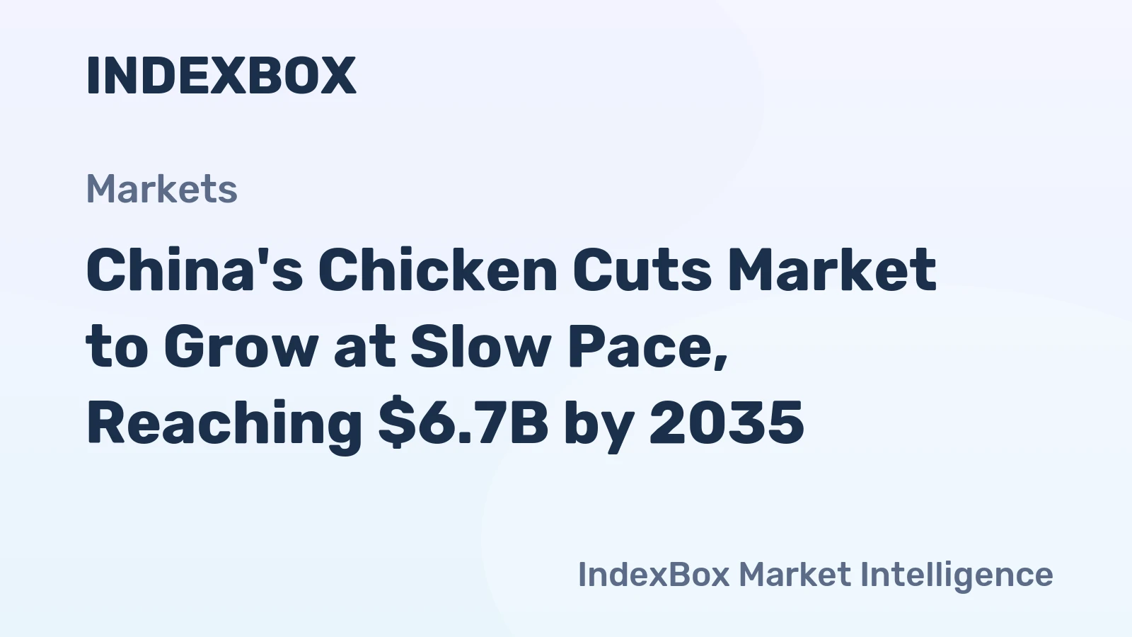 China's Chicken Cuts Market to Grow at Slow Pace, Reaching $6.7B by 2035