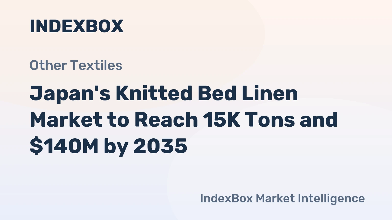Japan's Knitted Bed Linen Market to Reach 15K Tons and $140M by 2035