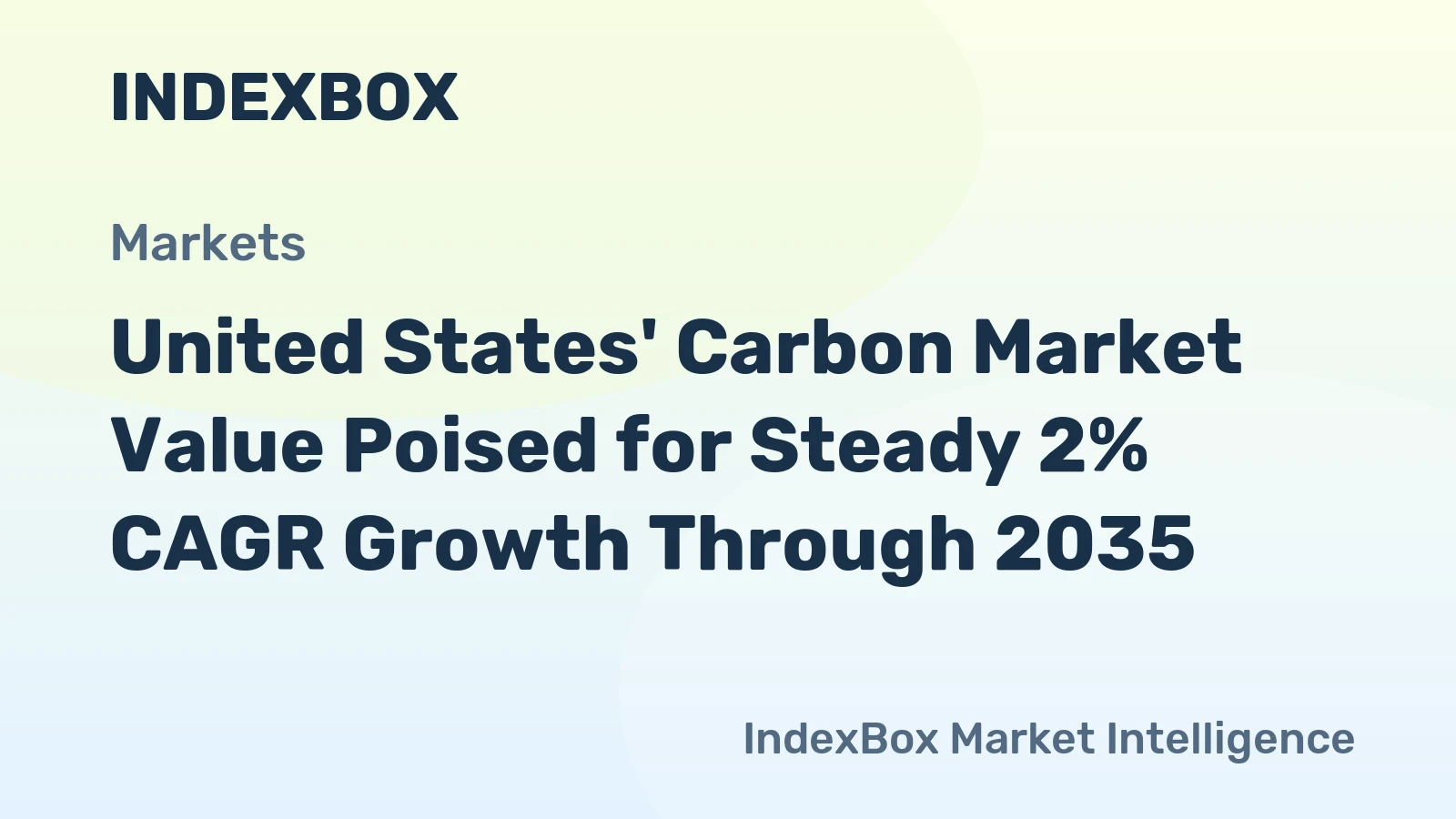 United States' Carbon Market Value Poised for Steady 2% CAGR Growth Through 2035