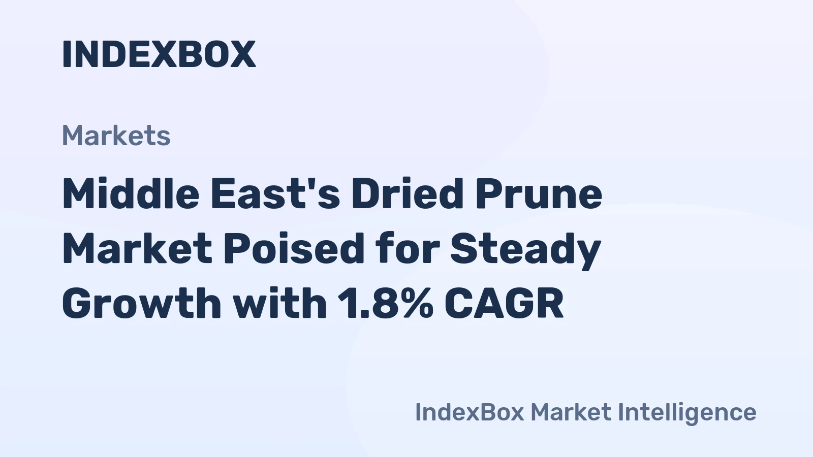 Middle East's Dried Prune Market Poised for Steady Growth with 1.8% CAGR