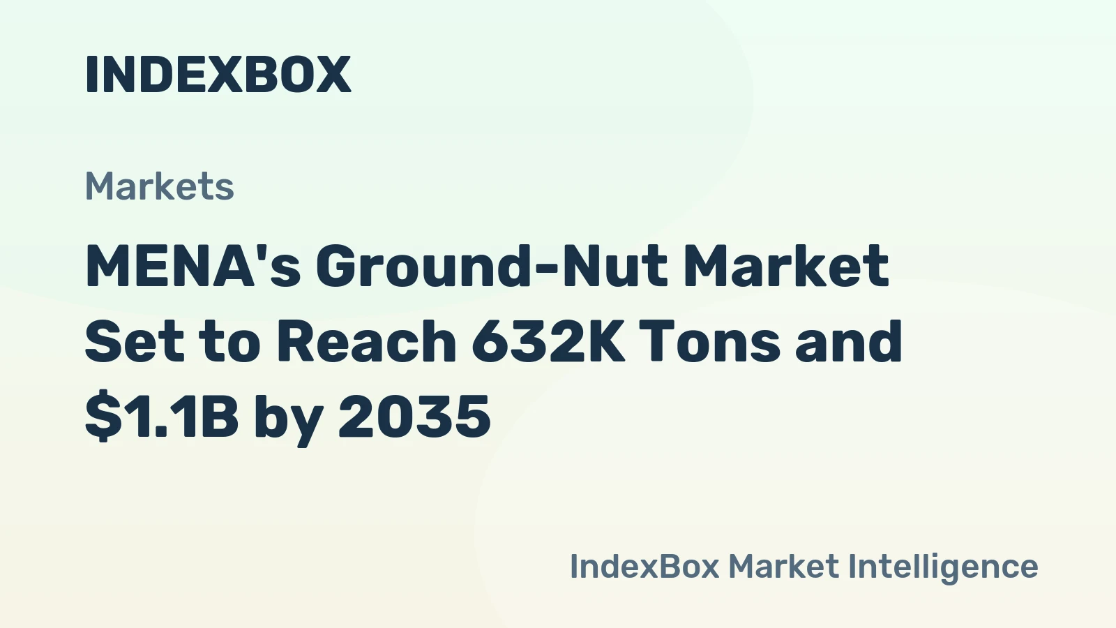MENA's Ground-Nut Market Set to Reach 632K Tons and $1.1B by 2035
