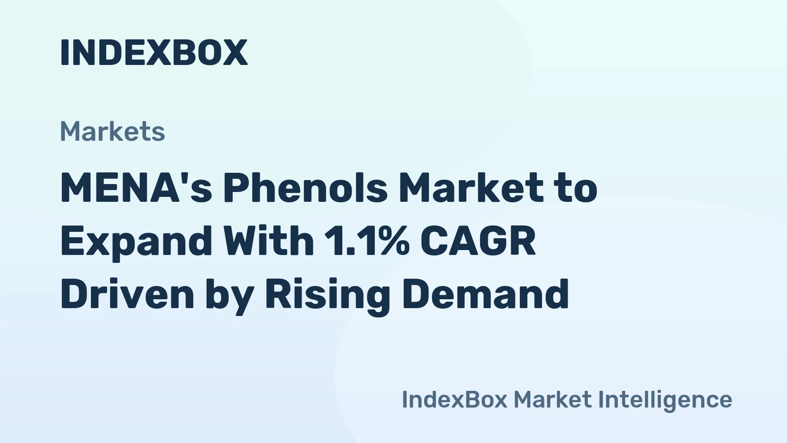 MENA's Phenols Market to Expand With 1.1% CAGR Driven by Rising Demand