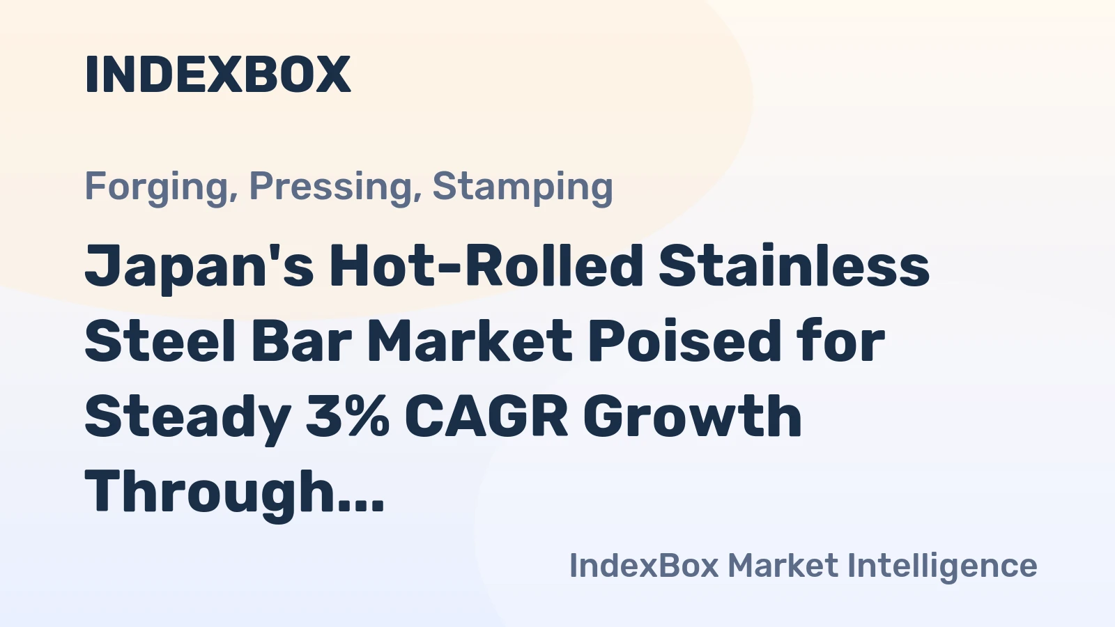 Japan's Hot-Rolled Stainless Steel Bar Market Poised for Steady 3% CAGR Growth Through 2035