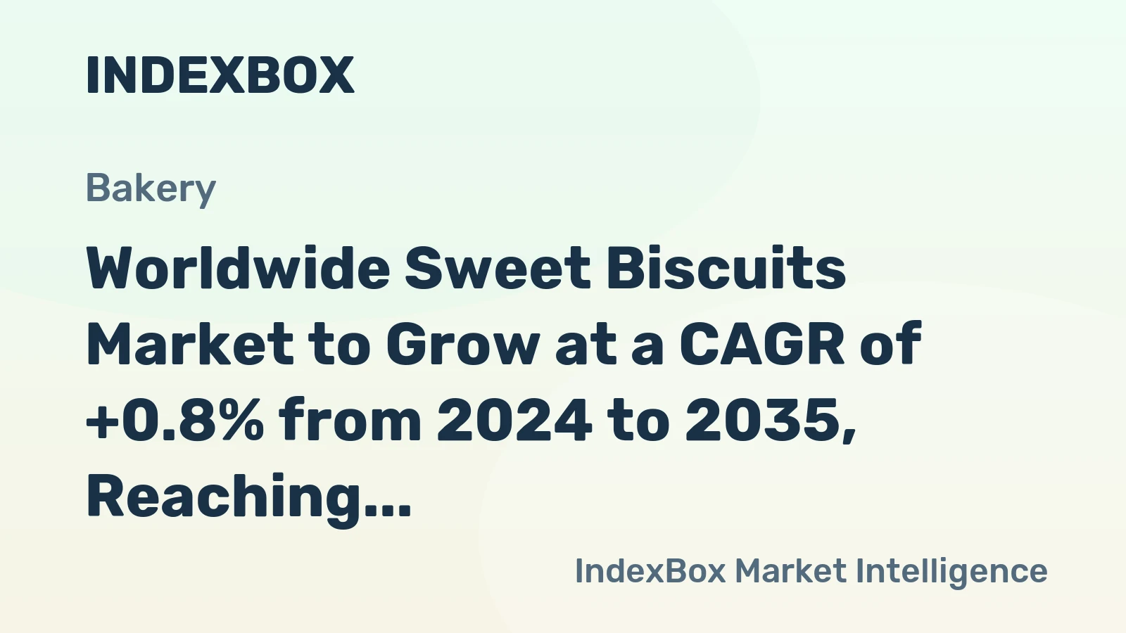 Worldwide Sweet Biscuits Market to Grow at a CAGR of +0.8% from 2024 to 2035, Reaching 20M Tons
