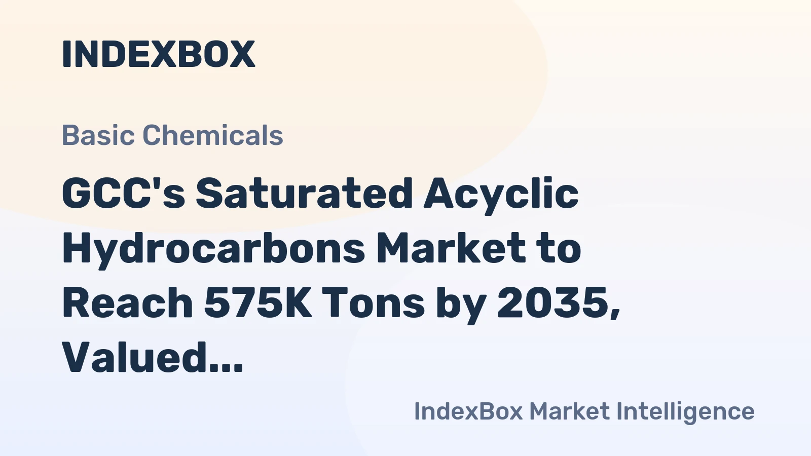 GCC's Saturated Acyclic Hydrocarbons Market to Reach 575K Tons by 2035, Valued at $599M