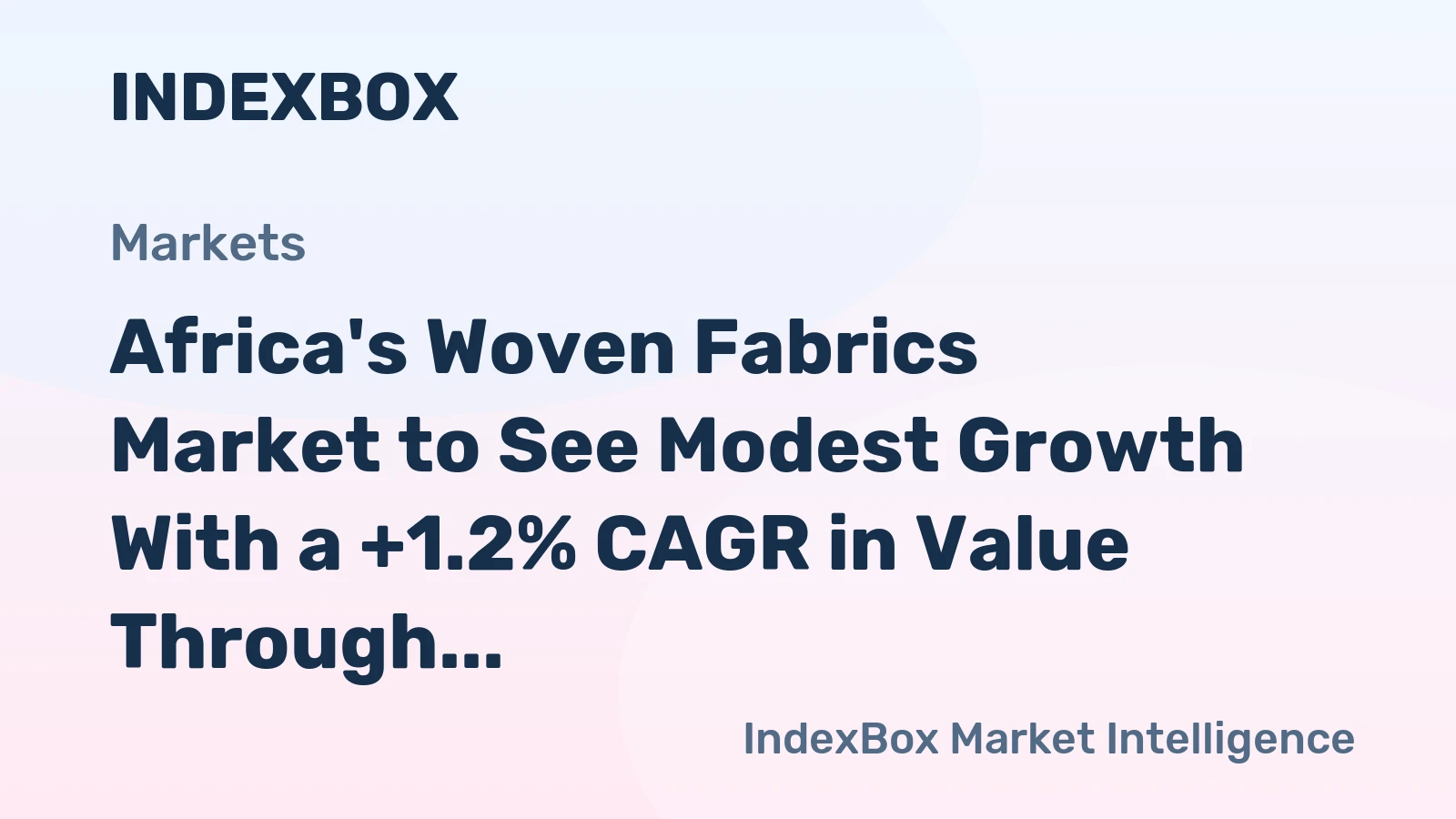 Africa's Woven Fabrics Market to See Modest Growth With a +1.2% CAGR in Value Through 2035