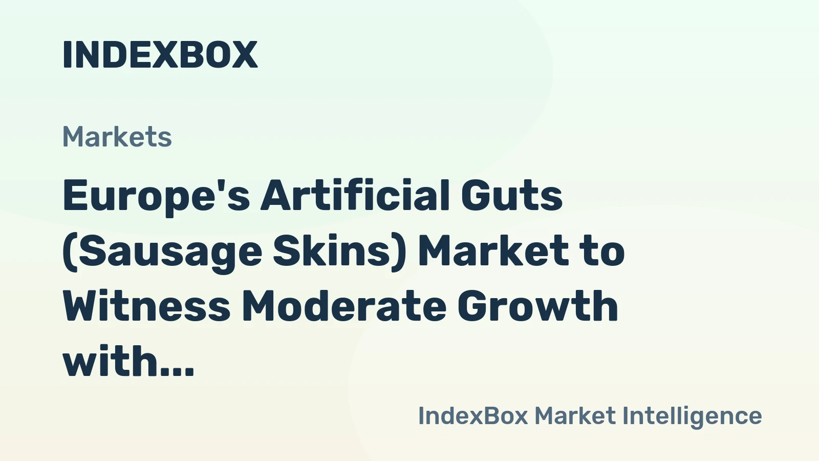 Europe's Artificial Guts (Sausage Skins) Market to Witness Moderate Growth with a CAGR of +0.8% from 2024 to 2035