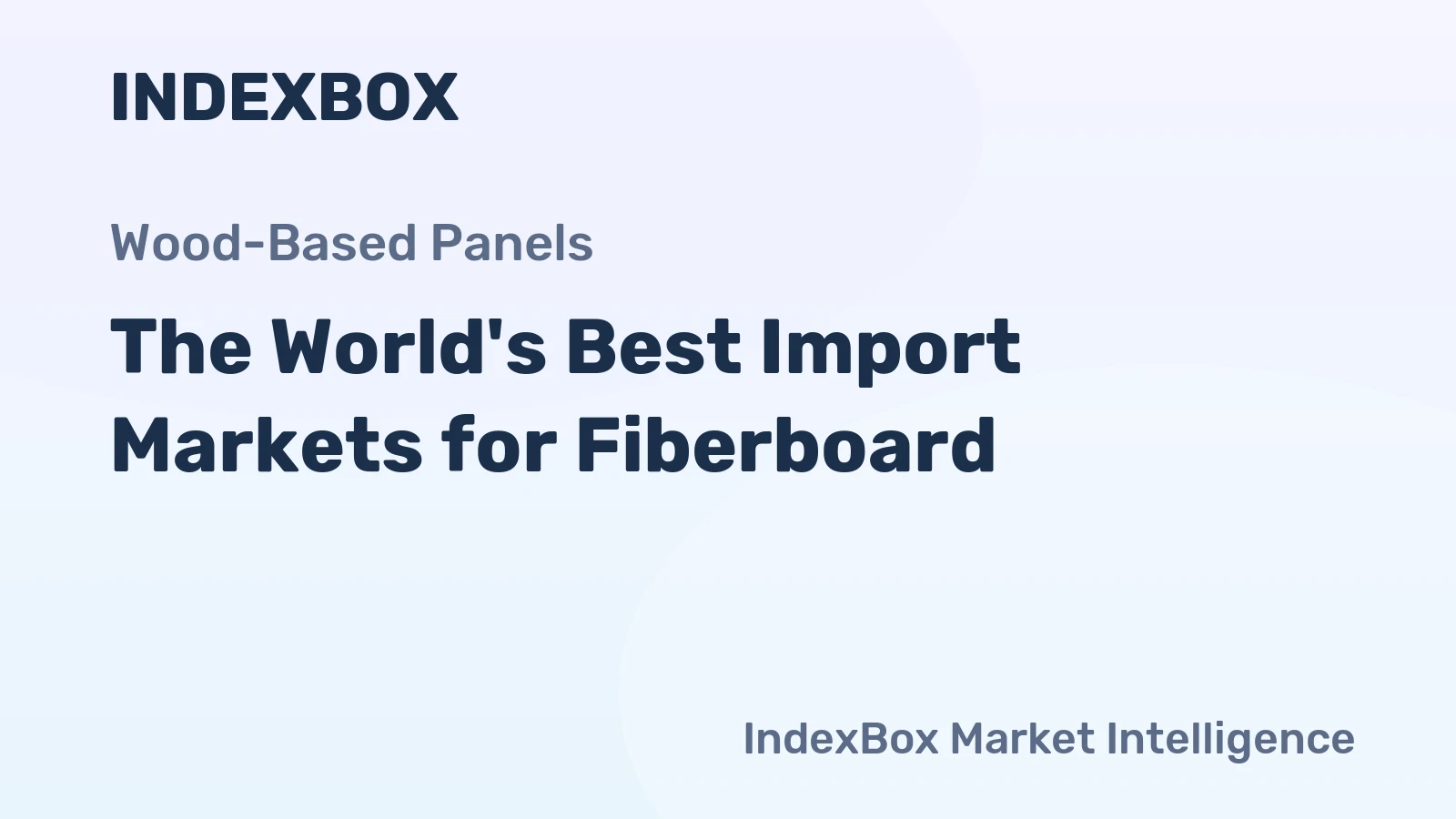 The World's Best Import Markets for Fiberboard