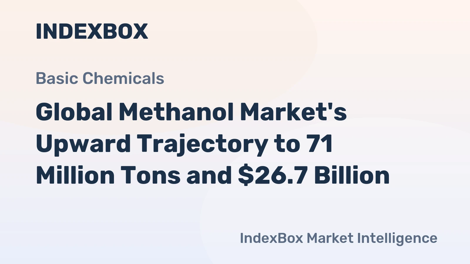 Global Methanol Market's Upward Trajectory to 71 Million Tons and $26.7 Billion