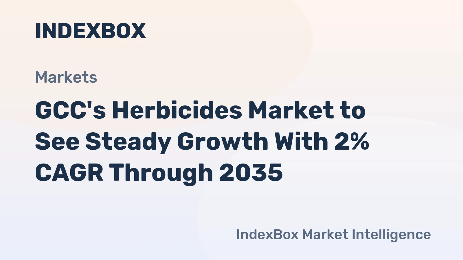 GCC's Herbicides Market to See Steady Growth With 2% CAGR Through 2035