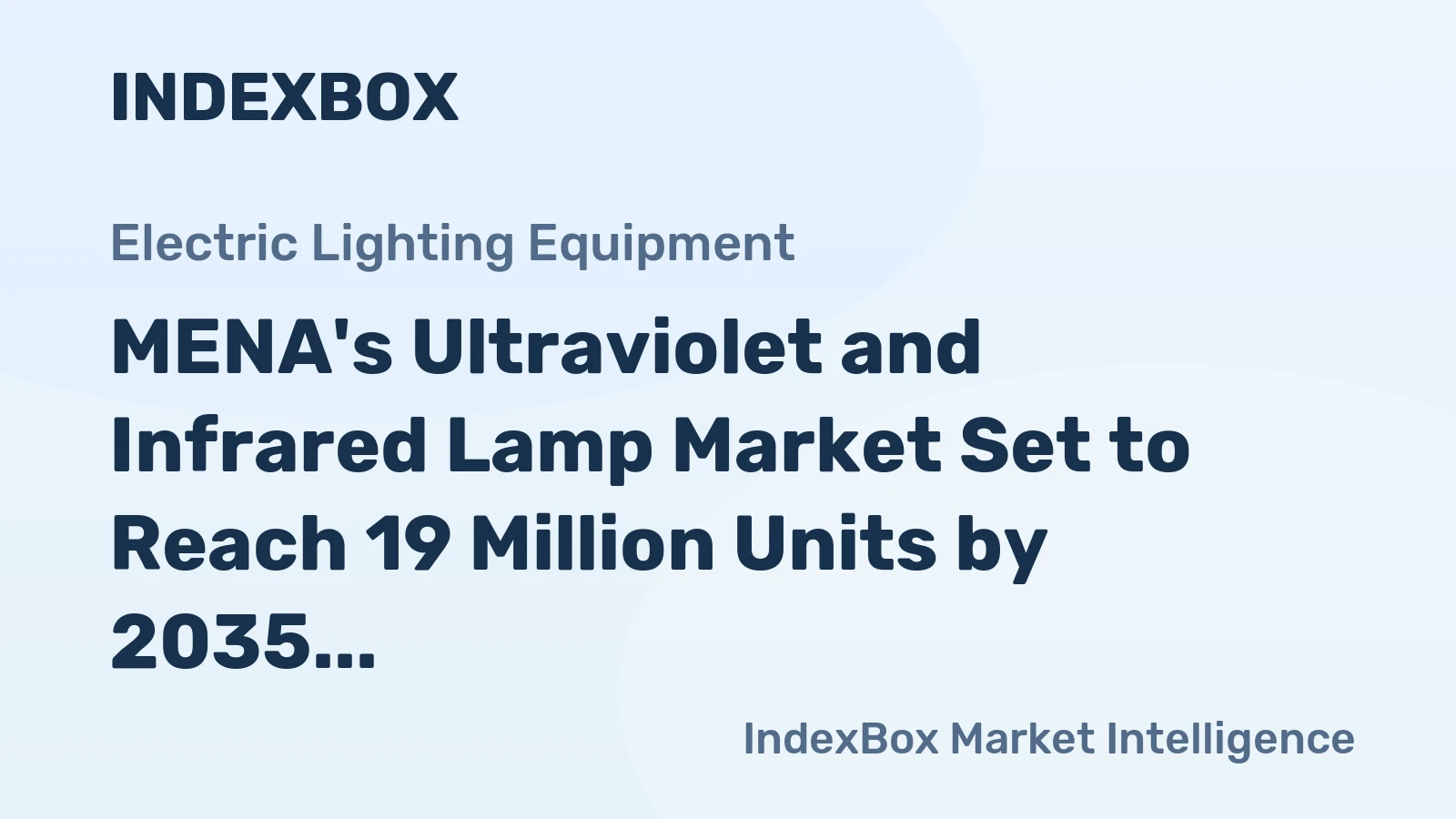 MENA's Ultraviolet and Infrared Lamp Market Set to Reach 19 Million Units by 2035 with Value Surging to $319 Million