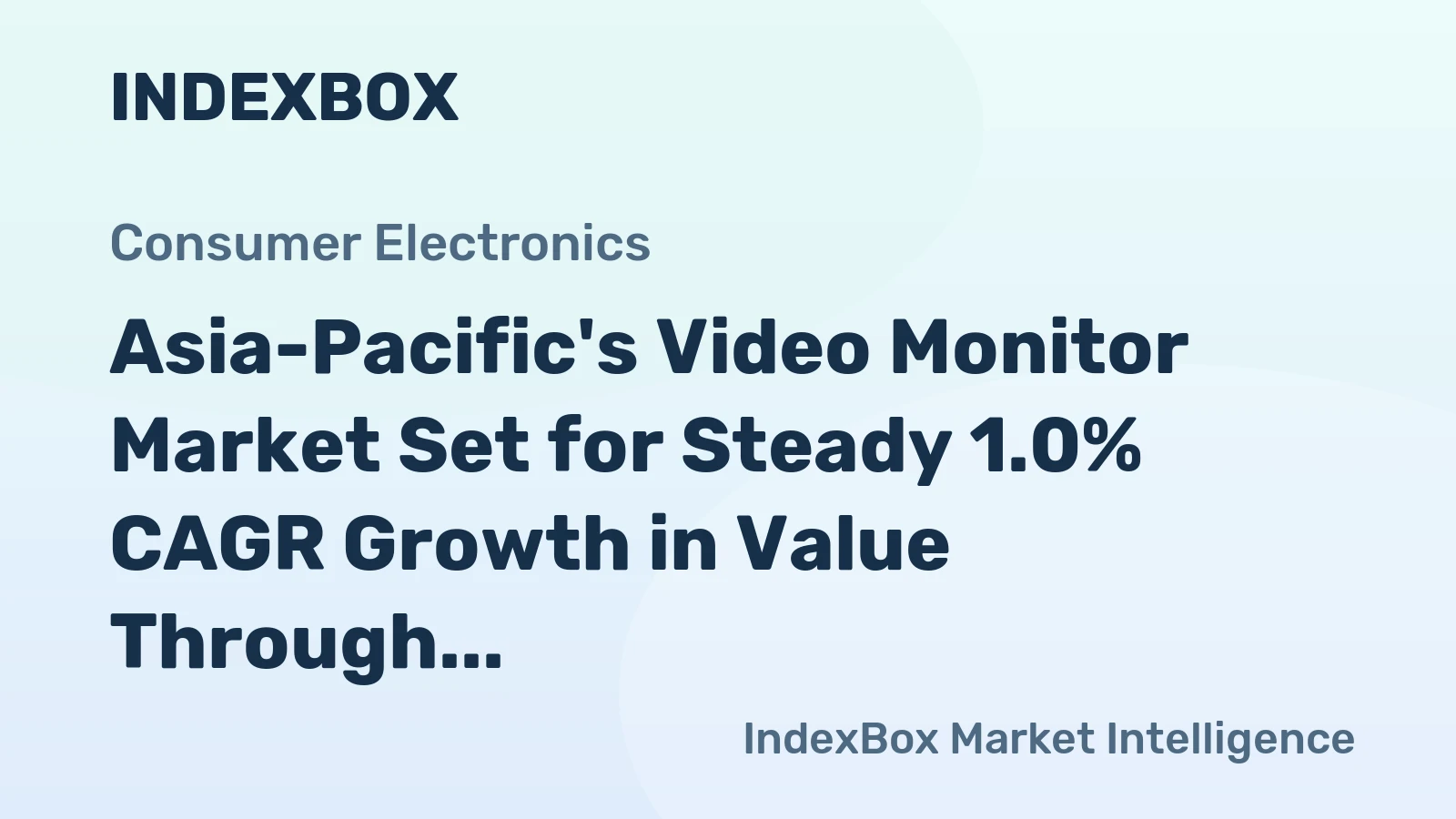 Asia-Pacific's Video Monitor Market Set for Steady 1.0% CAGR Growth in Value Through 2035
