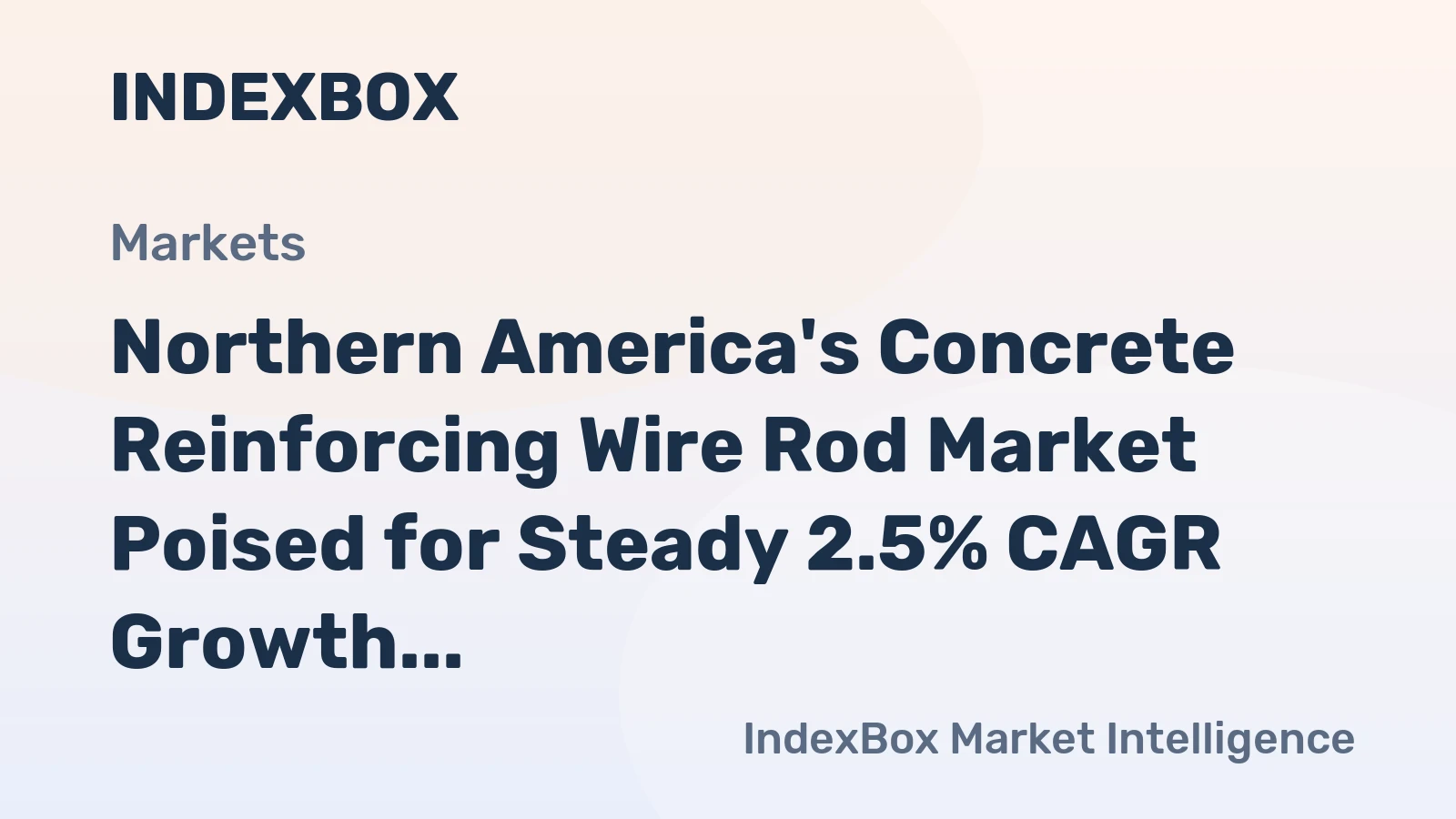 Northern America's Concrete Reinforcing Wire Rod Market Poised for Steady 2.5% CAGR Growth Through 2035