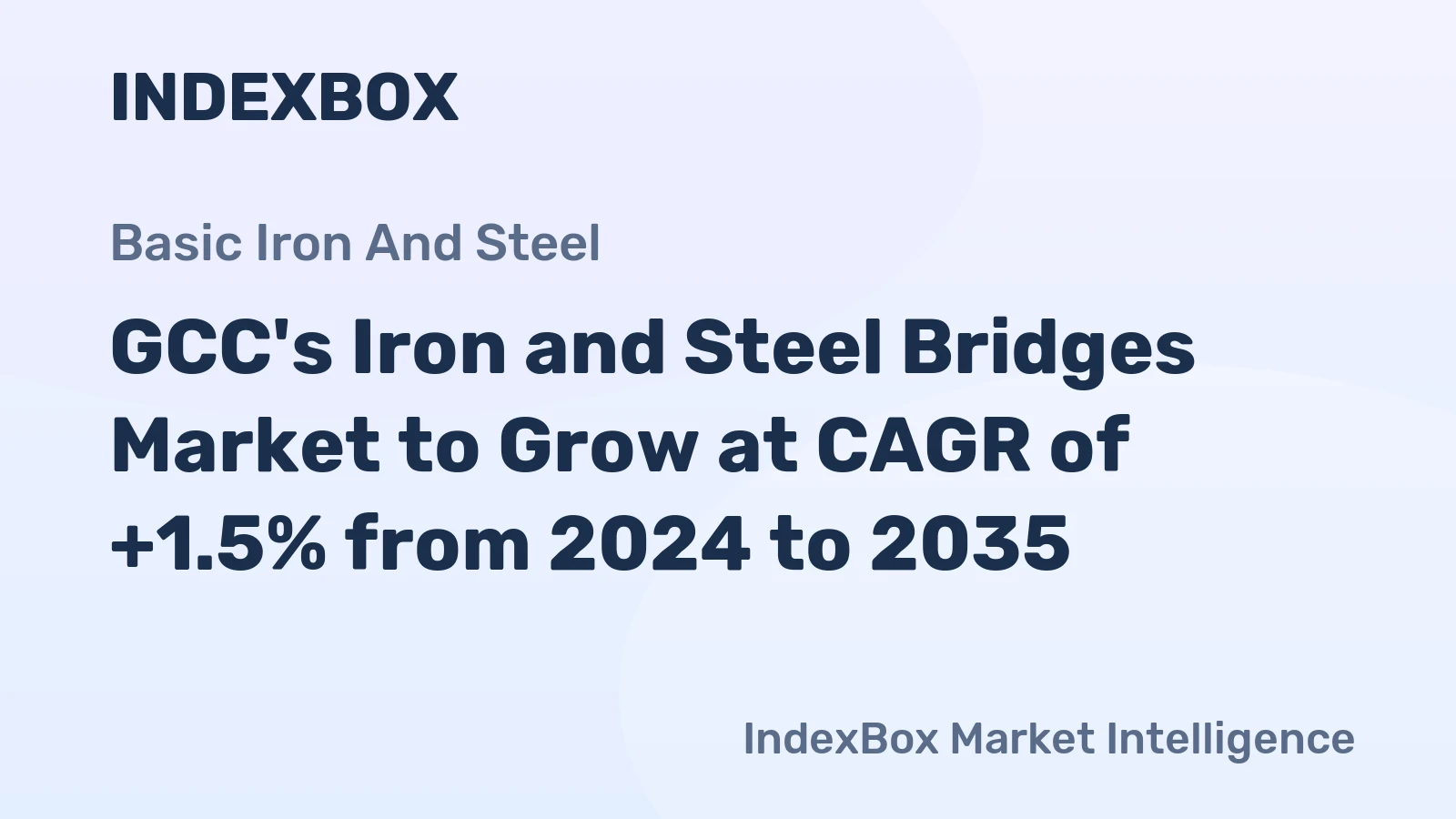 GCC's Iron and Steel Bridges Market to Grow at CAGR of +1.5% from 2024 to 2035