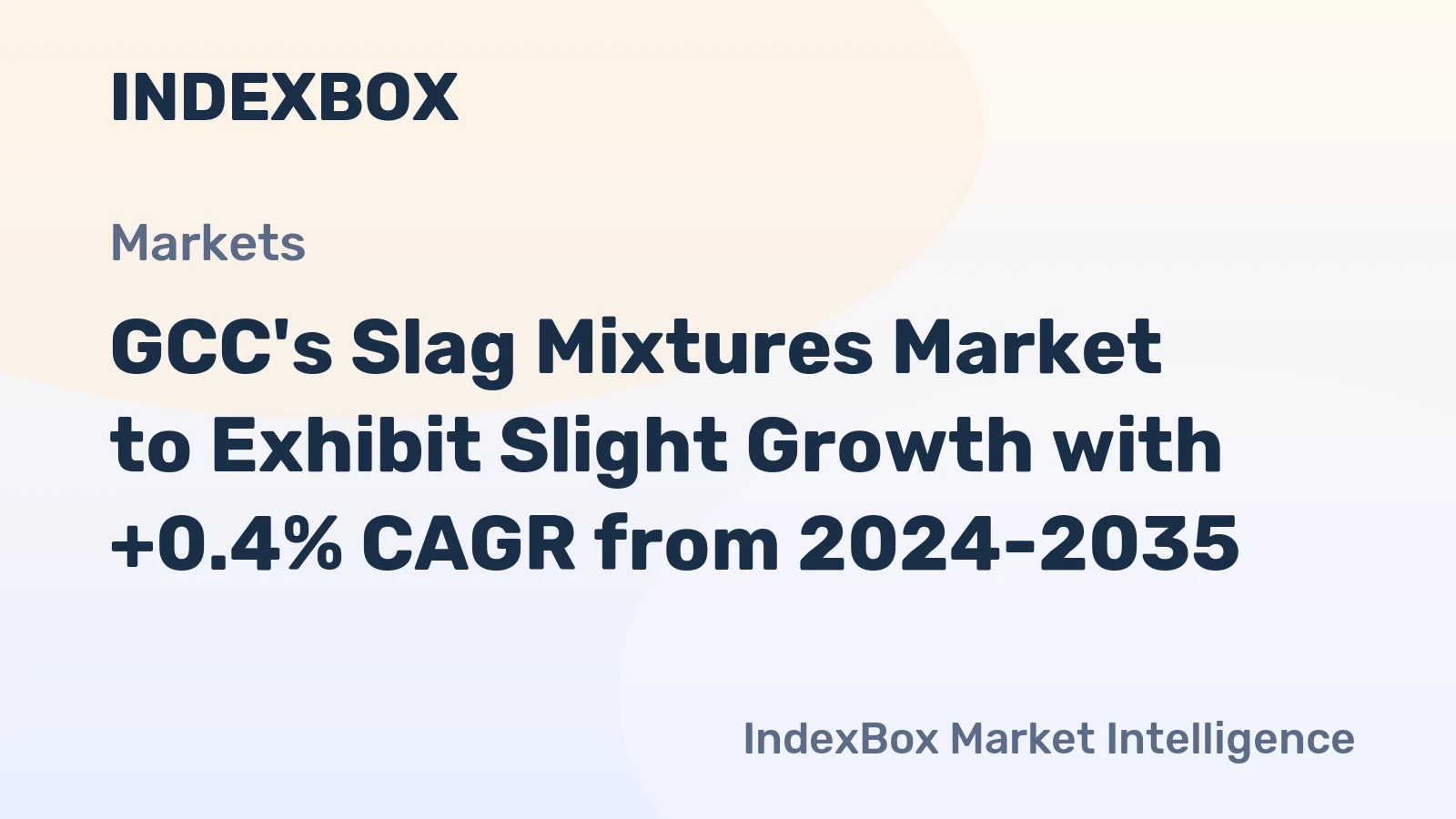 GCC's Slag Mixtures Market to Exhibit Slight Growth with +0.4% CAGR from 2024-2035