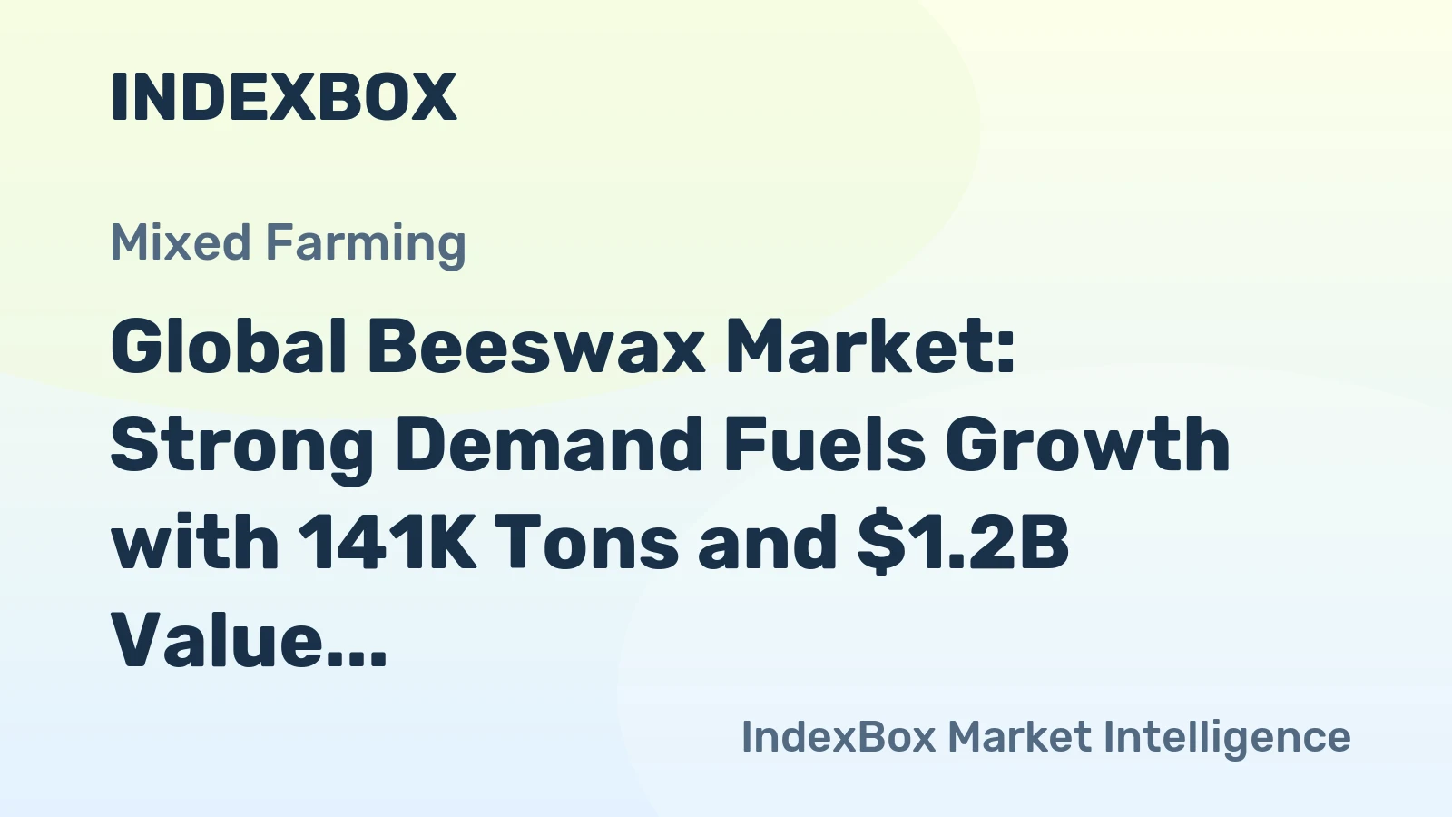 Global Beeswax Market: Strong Demand Fuels Growth with 141K Tons and $1.2B Value Forecasted by 2035