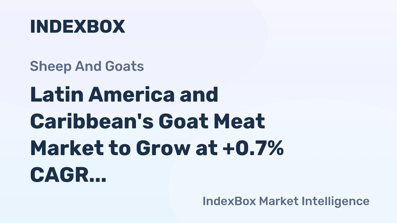 Latin America and Caribbean's Goat Meat Market to Grow at +0.7% CAGR, Reaching 139K Tons by 2035