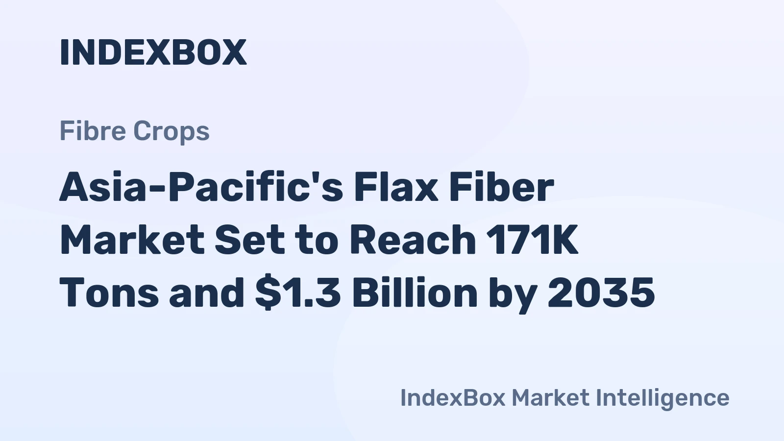 Asia-Pacific's Flax Fiber Market Set to Reach 171K Tons and $1.3 Billion by 2035