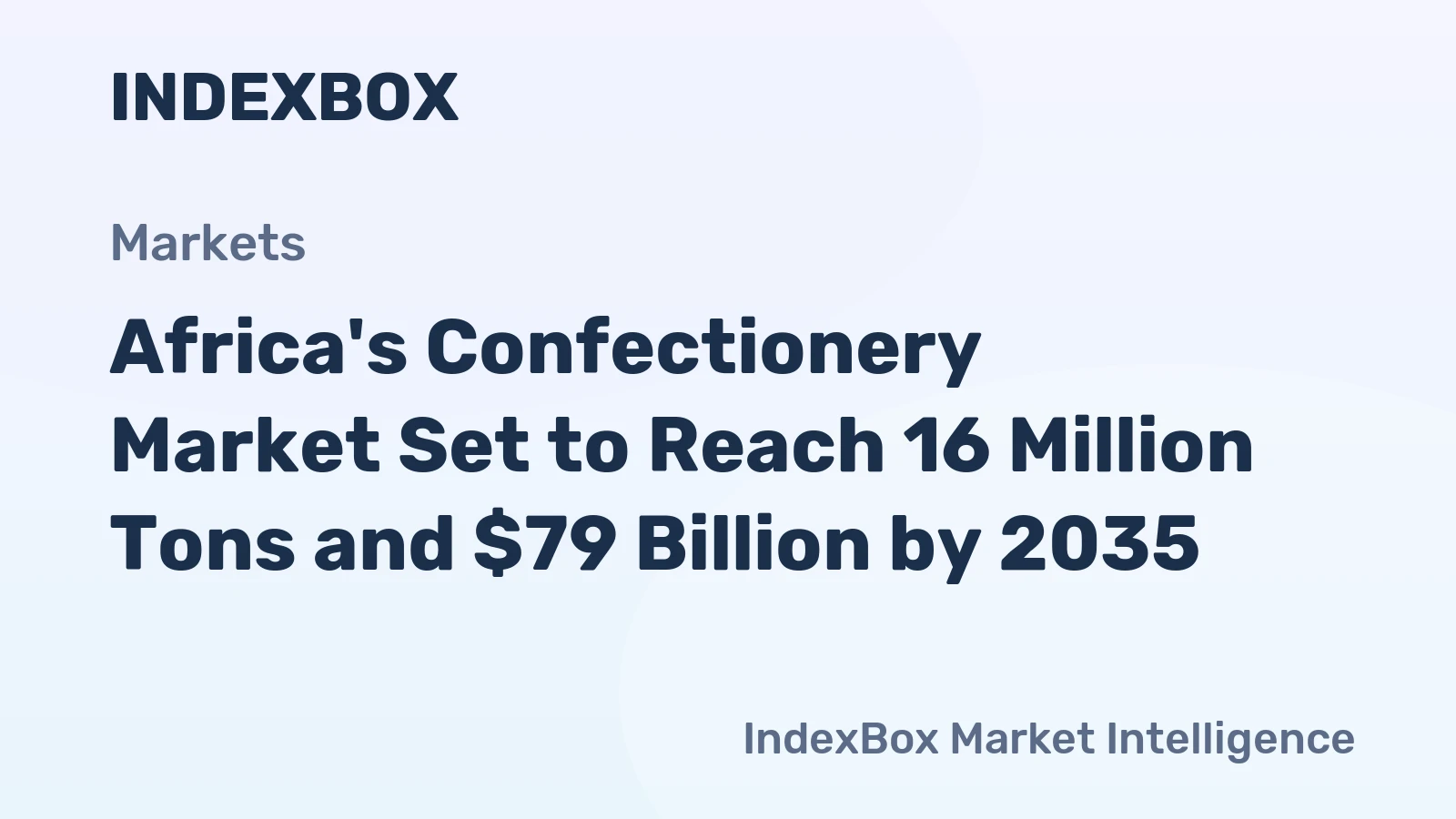 Africa's Confectionery Market Set to Reach 16 Million Tons and $79 Billion by 2035