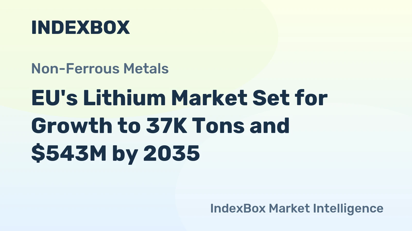 EU's Lithium Market Set for Growth to 37K Tons and $543M by 2035