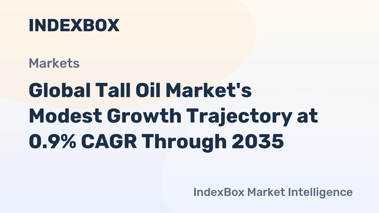Global Tall Oil Market's Modest Growth Trajectory at 0.9% CAGR Through 2035