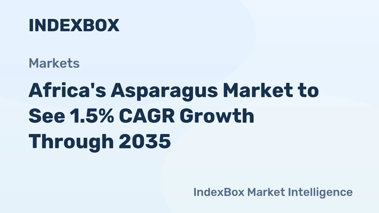 Africa's Asparagus Market to See 1.5% CAGR Growth Through 2035