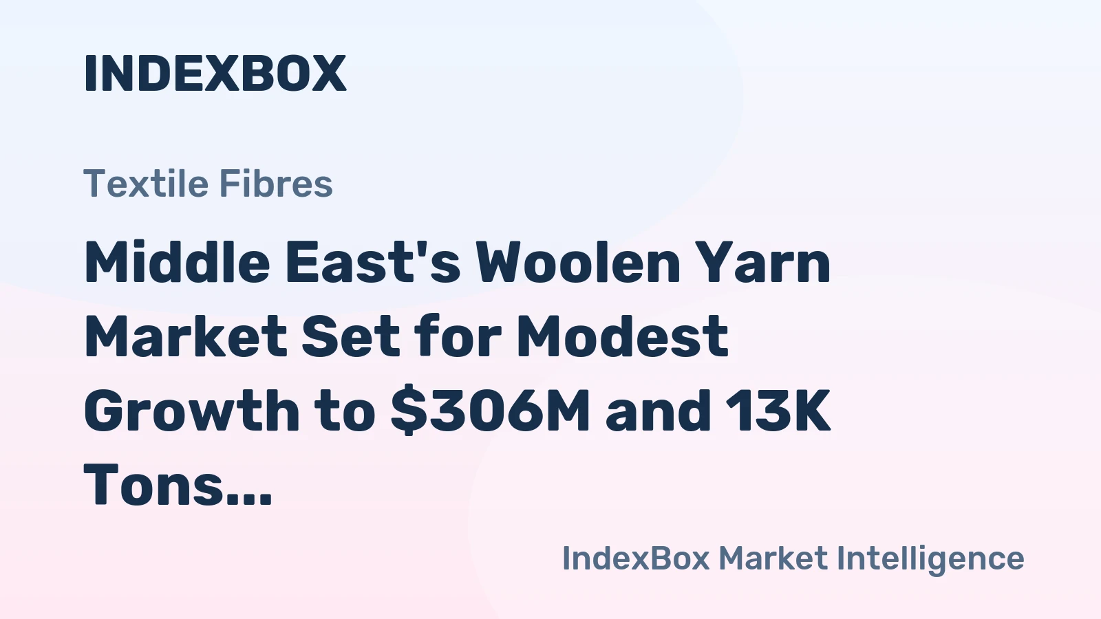 Middle East's Woolen Yarn Market Set for Modest Growth to $306M and 13K Tons by 2035
