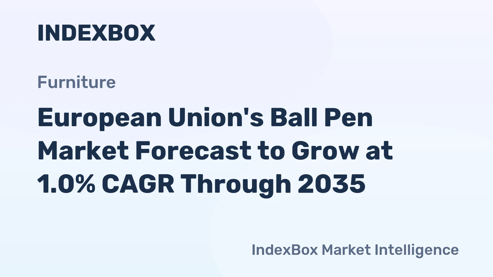 European Union's Ball Pen Market Forecast to Grow at 1.0% CAGR Through 2035