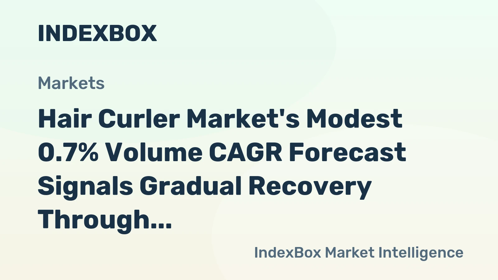 Hair Curler Market's Modest 0.7% Volume CAGR Forecast Signals Gradual Recovery Through 2035
