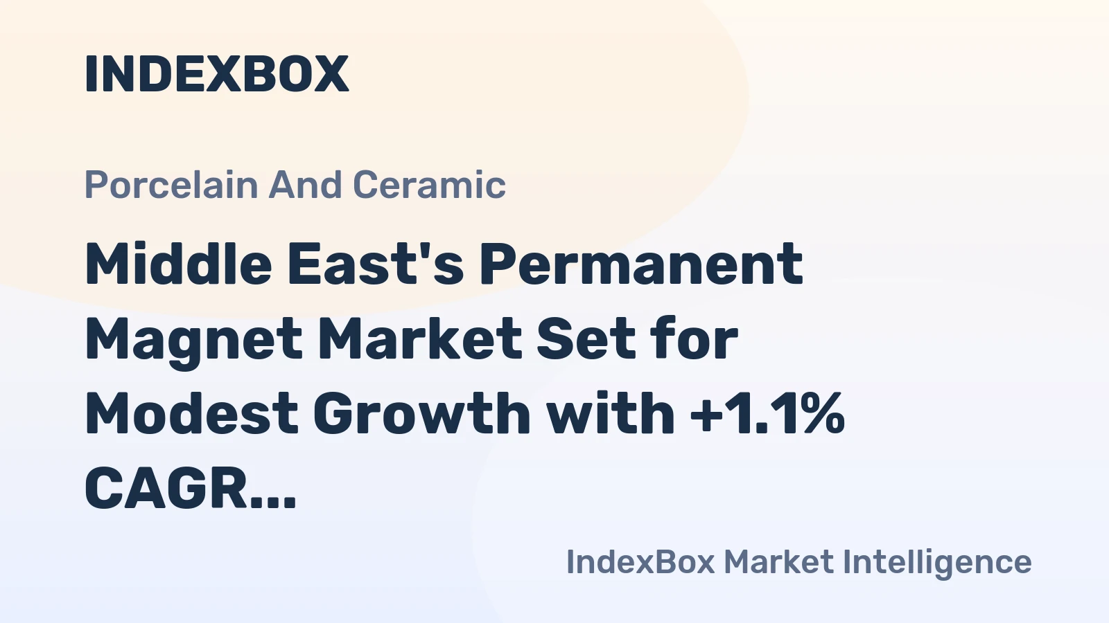 Middle East's Permanent Magnet Market Set for Modest Growth with +1.1% CAGR Through 2035