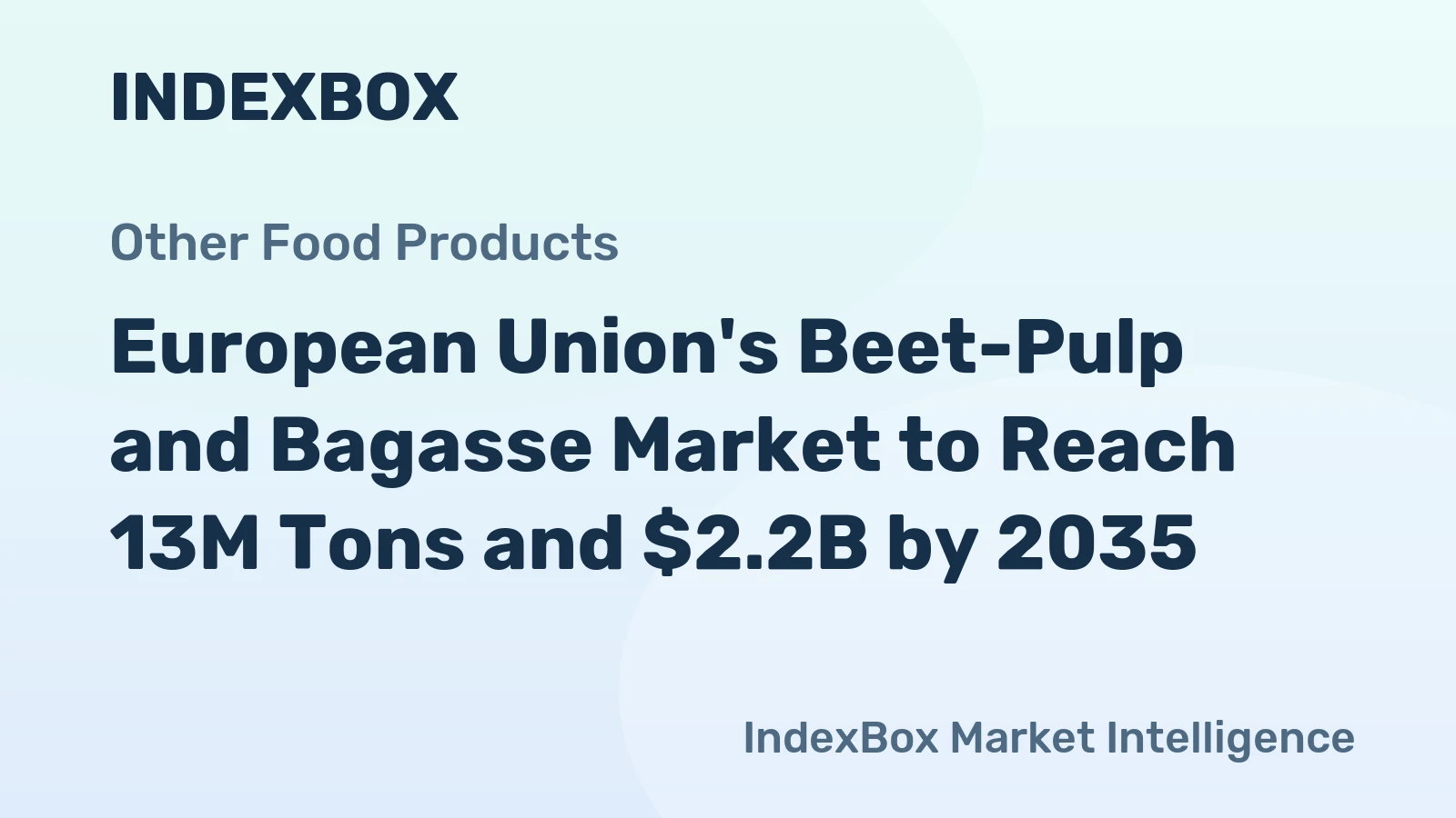 European Union's Beet-Pulp and Bagasse Market to Reach 13M Tons and $2.2B by 2035