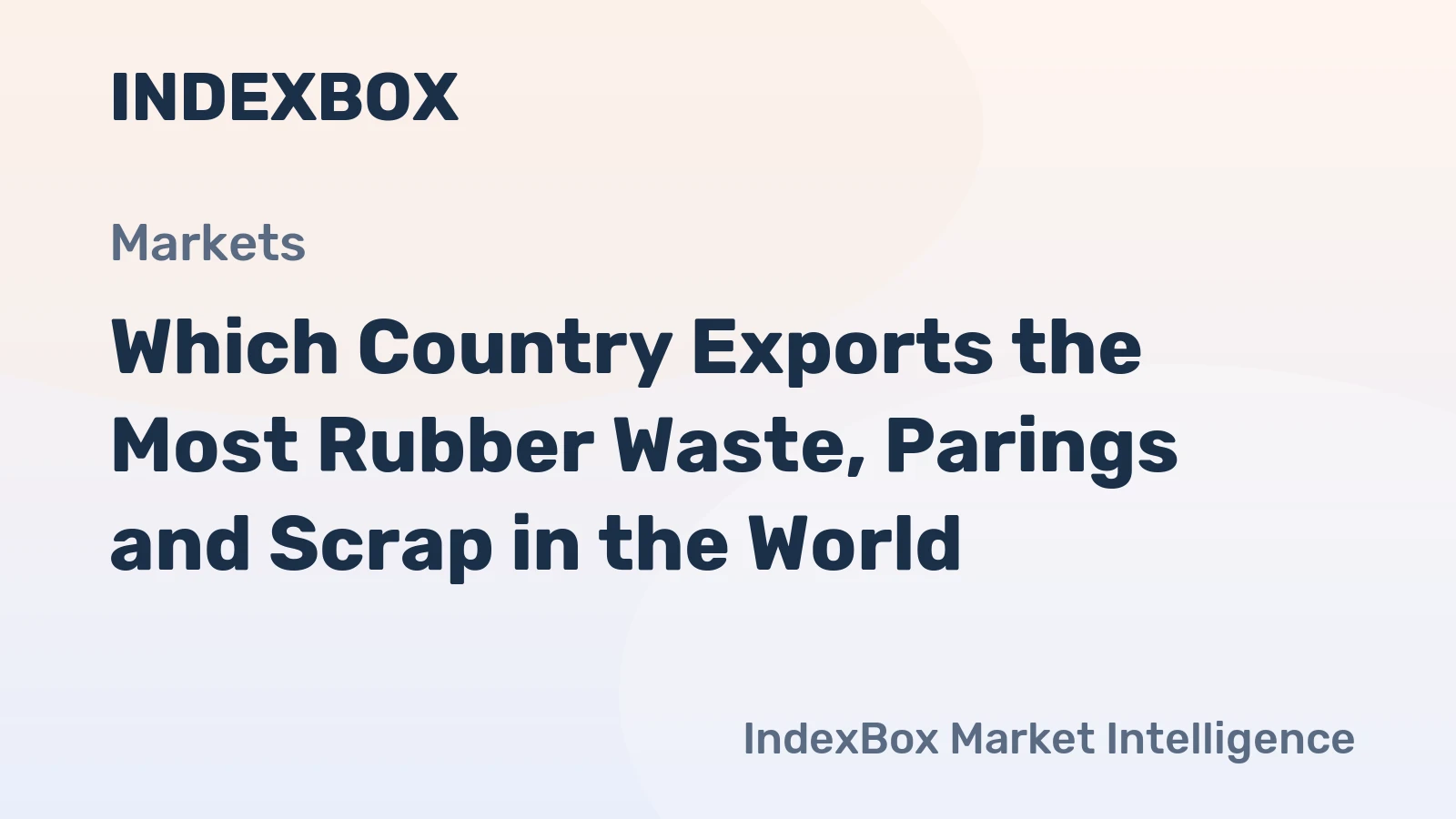 Which Country Exports the Most Rubber Waste, Parings and Scrap in the World?