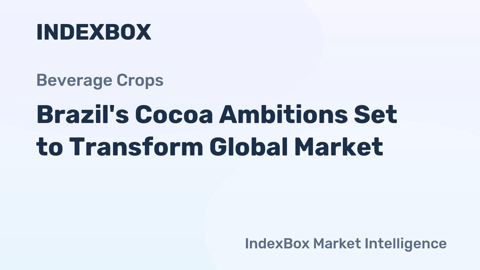 Brazil's Cocoa Ambitions Set to Transform Global Market