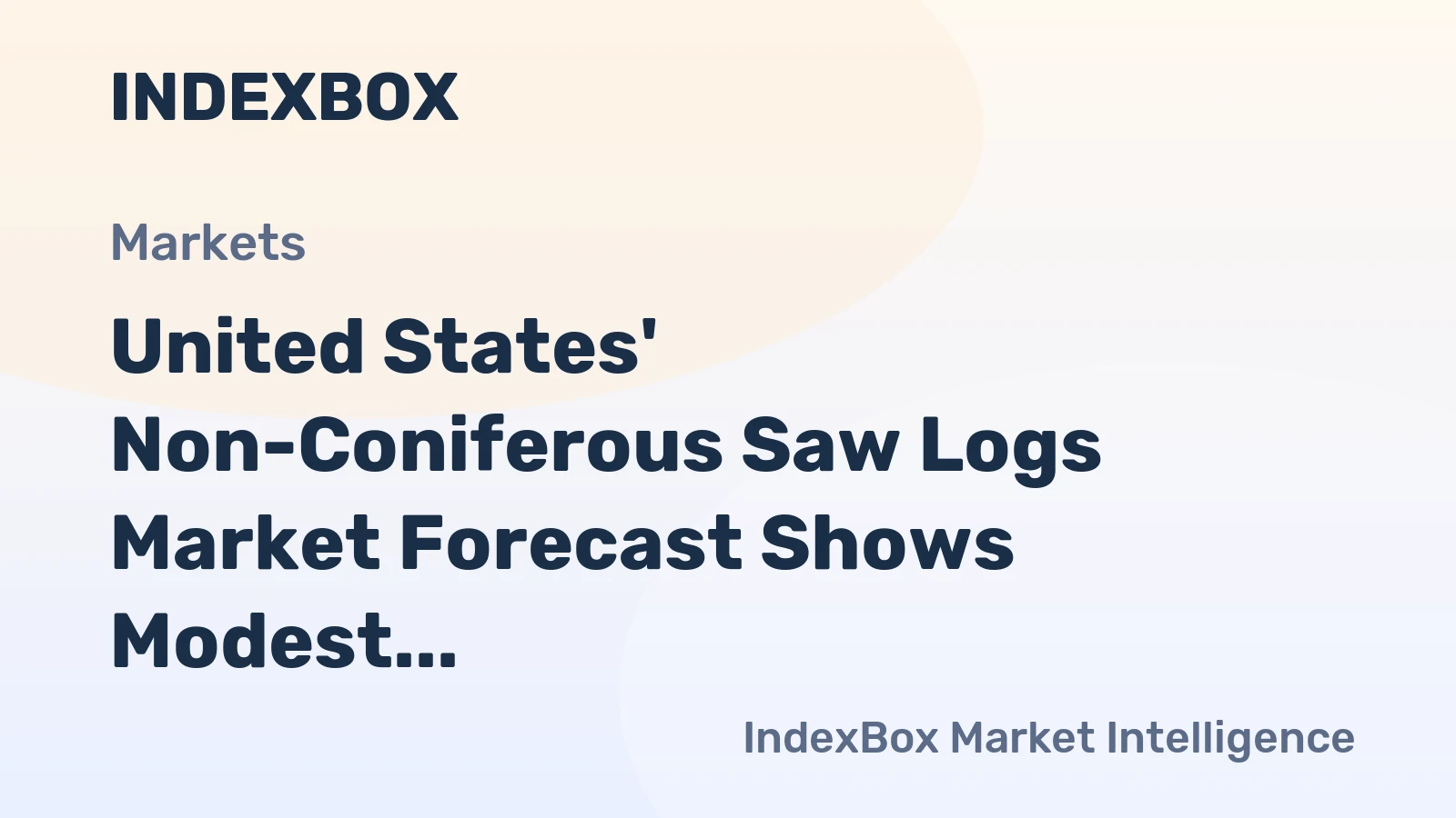 United States' Non-Coniferous Saw Logs Market Forecast Shows Modest 0.1% CAGR Growth Through 2035