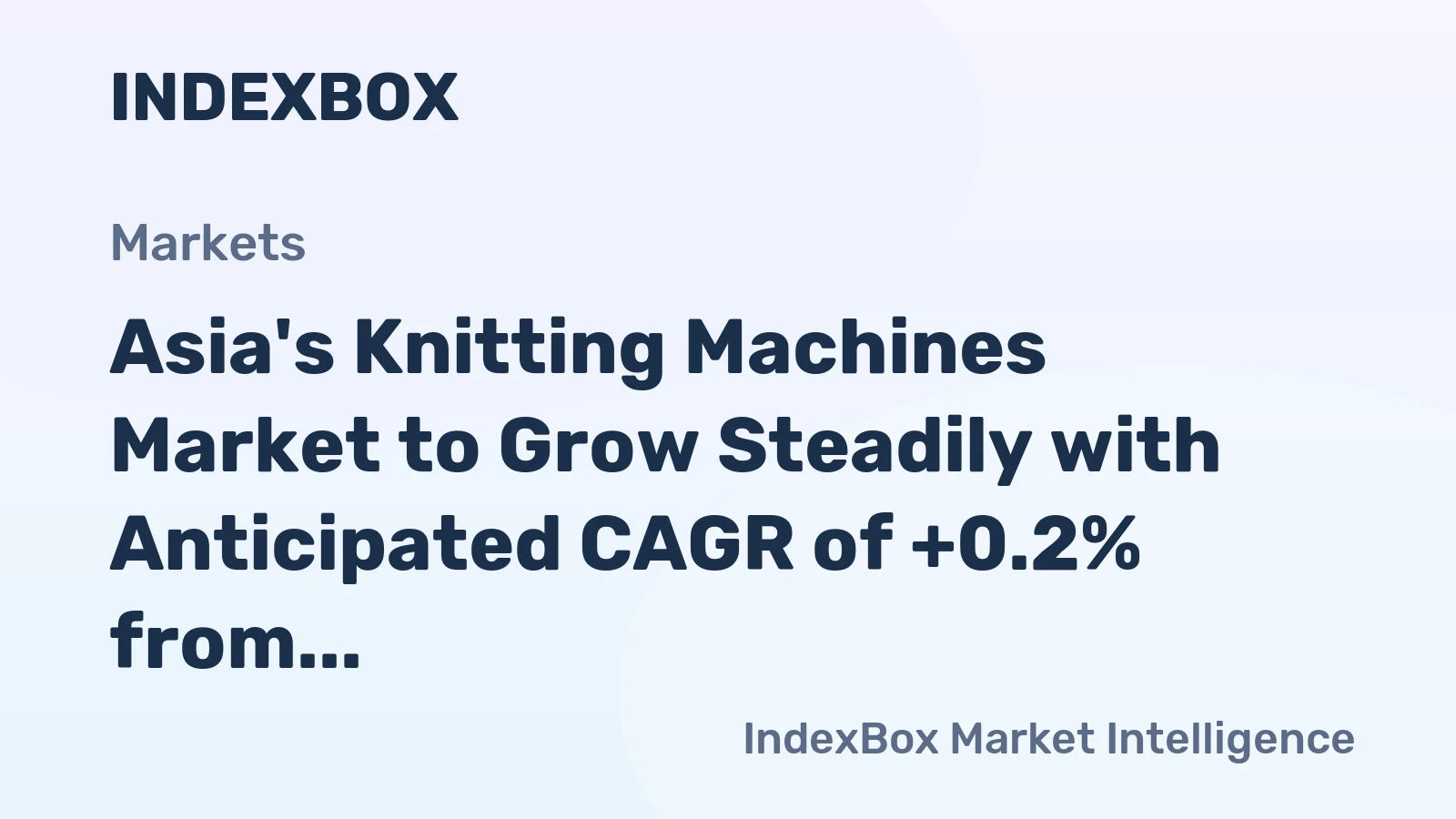 Asia's Knitting Machines Market to Grow Steadily with Anticipated CAGR of +0.2% from 2024 to 2035