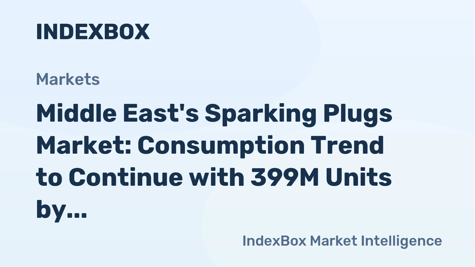 Middle East's Sparking Plugs Market: Consumption Trend to Continue with 399M Units by 2035