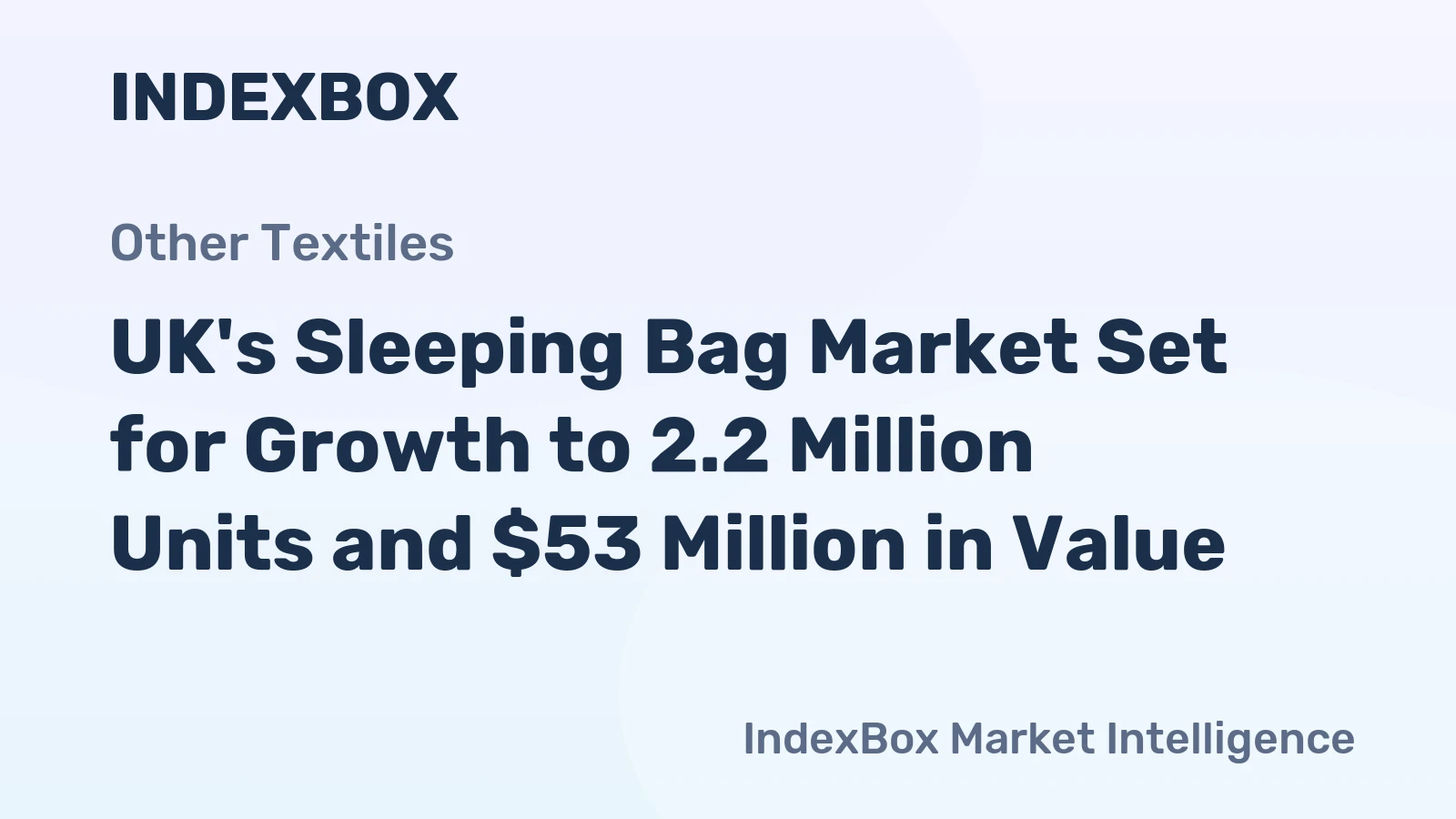 UK's Sleeping Bag Market Set for Growth to 2.2 Million Units and $53 Million in Value