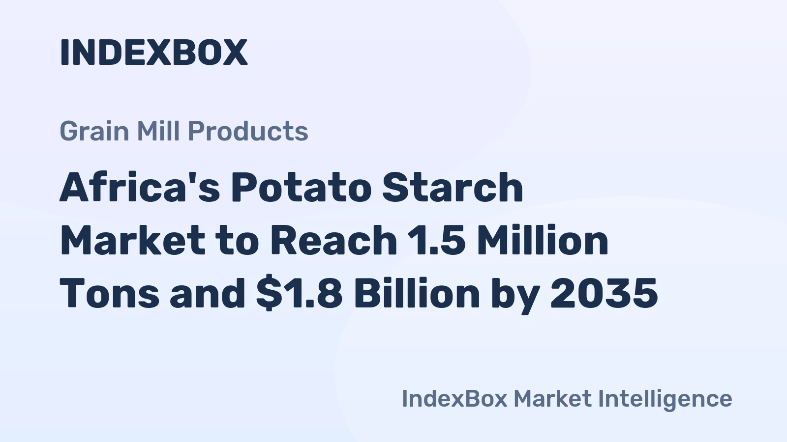 Africa's Potato Starch Market to Reach 1.5 Million Tons and $1.8 Billion by 2035