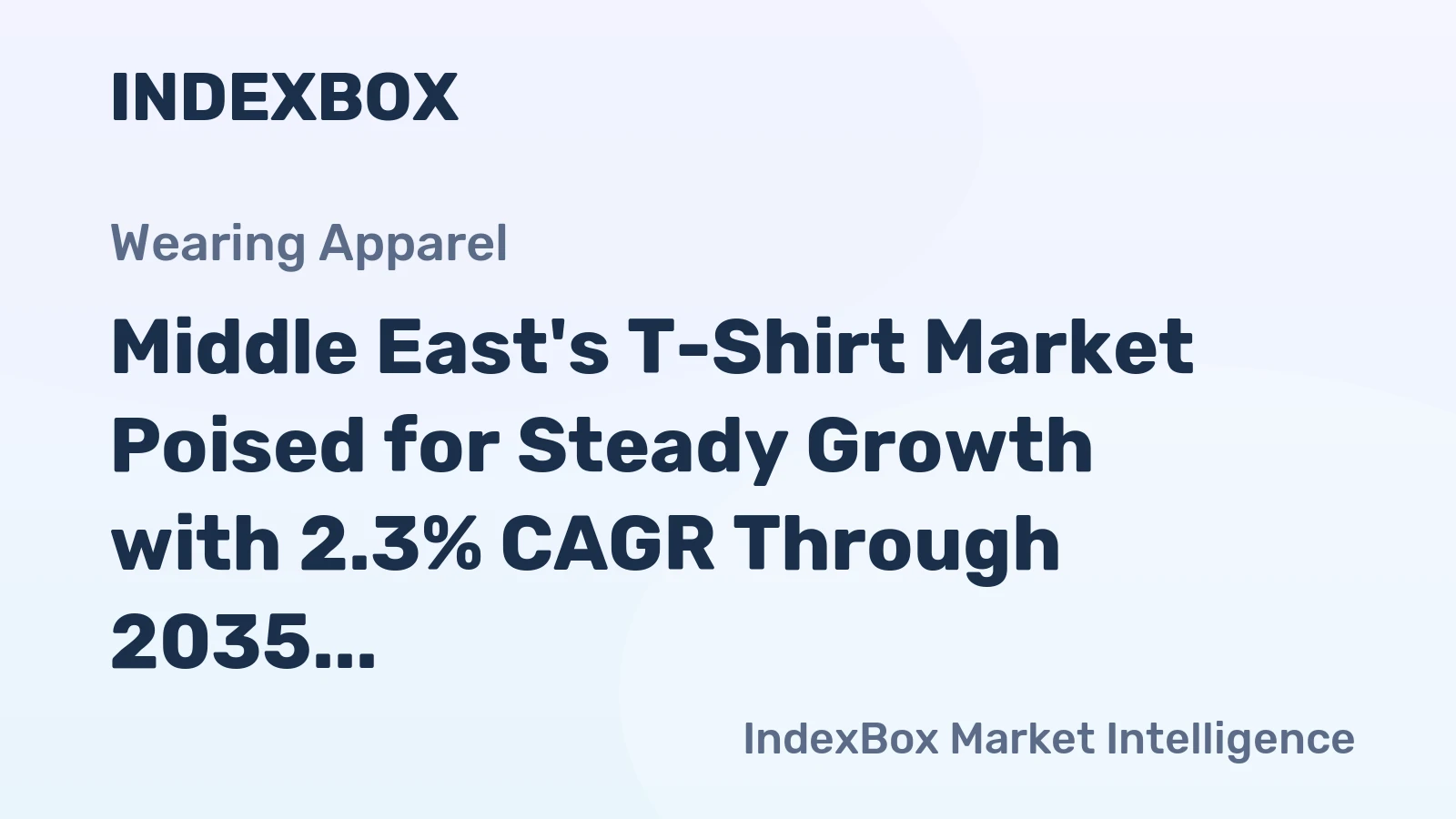 Middle East's T-Shirt Market Poised for Steady Growth with 2.3% CAGR Through 2035